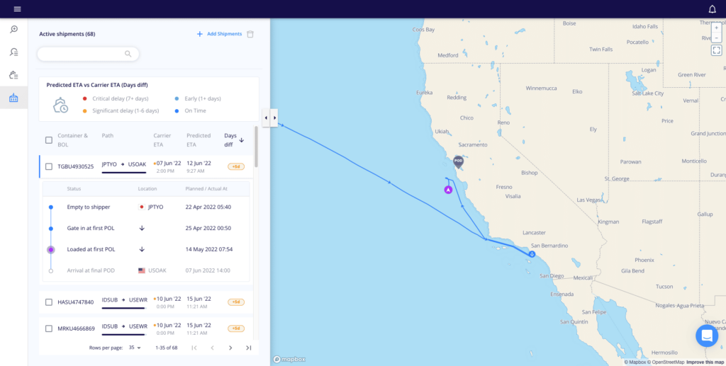 Ocean Freight Visibility