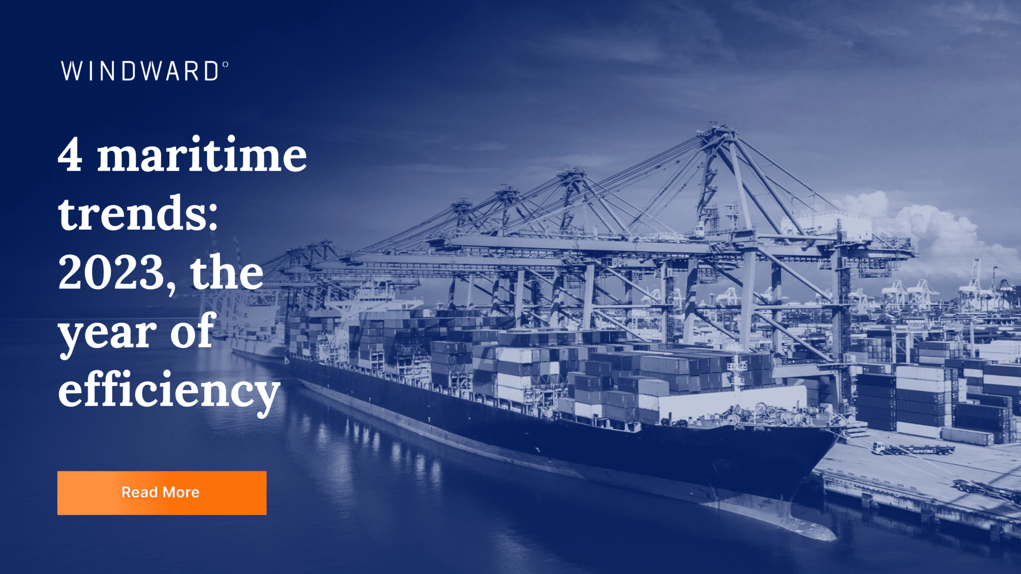 4 maritime trends: 2023, the year of efficiency