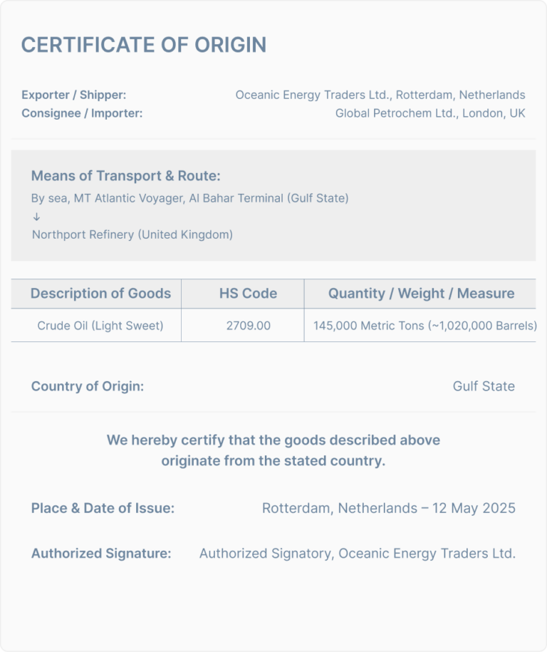 What Is a Certificate of Origin (COO)?